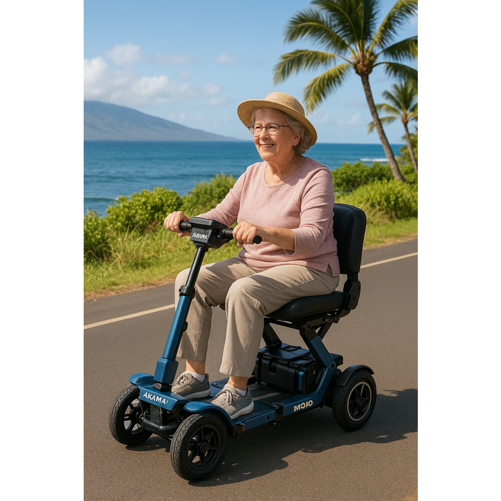 Foldable Transformer Mobility Scooter Rental - Akamai Mobility